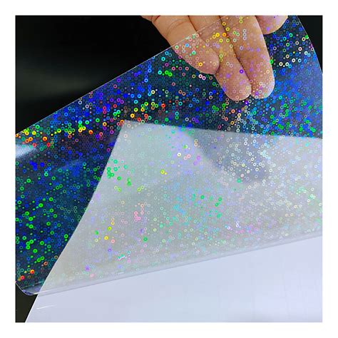 Bleidruck 25 Sheets Clear Vinyl Holographic Sticker