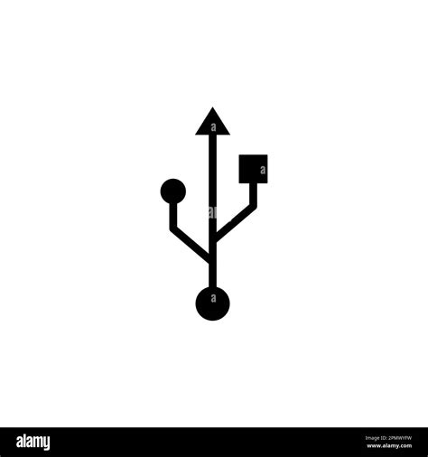 Usb Icon Vector Flash Disk Icon Vector Stock Vector Image Art Alamy