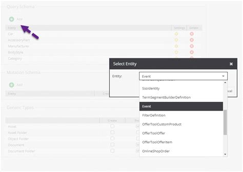 Schema Settings Pimcore Development Documentation