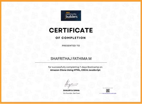 Completed A Seven Days Bootcamp At Devtown Basics At Amazon Clone