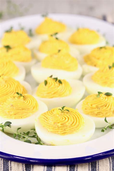 Easy Deviled Eggs ~ Classic Recipe Miss In The Kitchen
