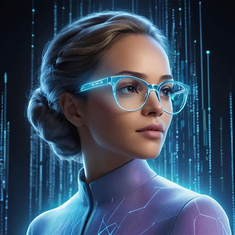 Binary Code Cyber Business Woman Images With Ai Generated Premium Ai