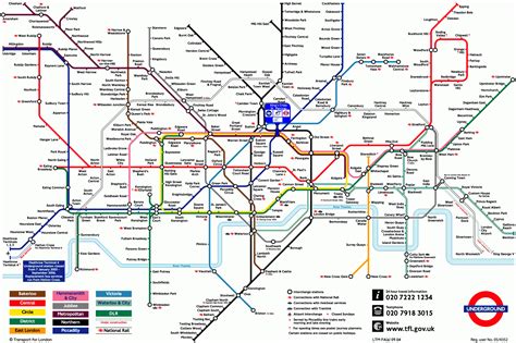London Tube Map Printable Free Printable Map
