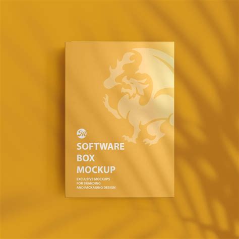 Premium Psd Software Box Mockup Design