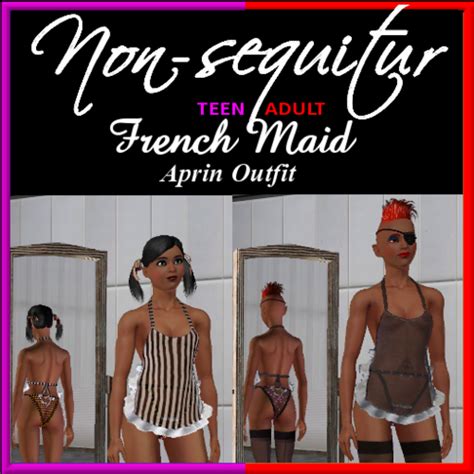 French Maid Aprin Outfit The Sims 3 Loverslab