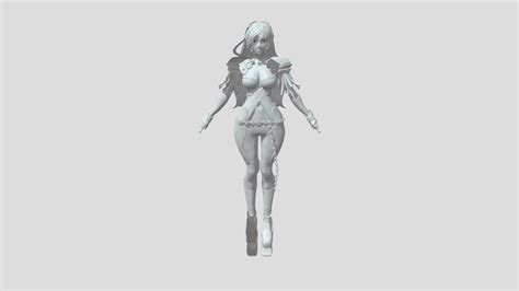 Female Character Model 3d Model By Nuoskillz [44c482f] Sketchfab