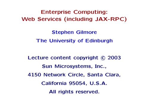 Jax Rpc Concepts And Architecture Docsity