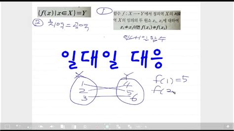 고1 일대일함수and일대일대응함수and상수함수 Youtube