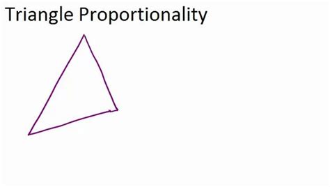 Triangle Proportionality Principles