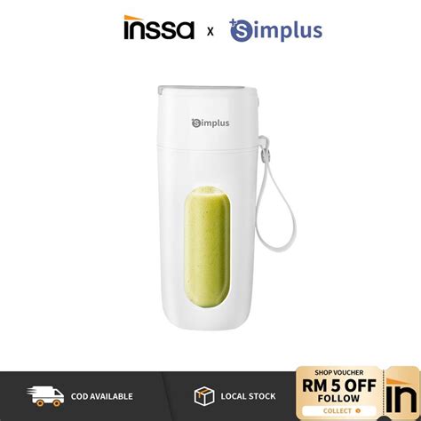 Simplus Blender Portable 400ml Juicer Type C Fast Charging 304