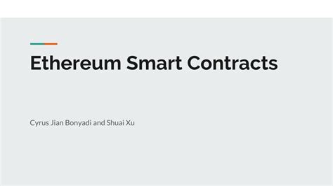 Ppt Ethereum Smart Contracts An Interactive Guide Powerpoint Presentation Id8835801