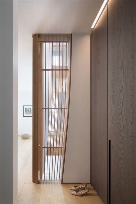 Flow Architecture Lines Lightwell Of London House Conversion With Timber Architecture Cloison