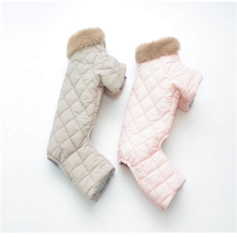 강아지 누빔 패딩 올인원 강아지옷 겨울옷 2color 에이블리