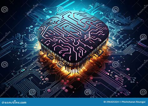 High Tech Digital Technology Is Revolutionizing The Way We Live And Work Stock Illustration