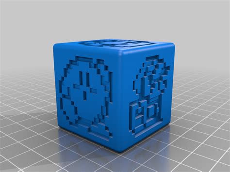 Free 3d File Nintendo Cube Retro 8 Bit Sprites Mario Link Kirby Mega