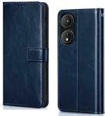 Buy Bintage Flip Cover For Itel P N Itel P G Blue Magnetic Case Pack Of Online At