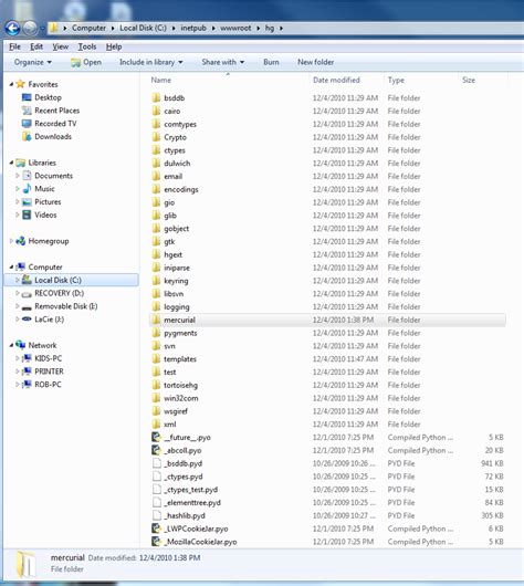 Mercurial And Hgweb On Iis 75 Python Error Stack Overflow