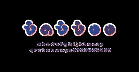 만화 글꼴 만화 스타일의 알파벳 그림자로 만든 대문자와 숫자 벡터 일러스트 레이 션 10eps 개념에 대한 스톡 벡터 아트 및 기타 이미지 Istock