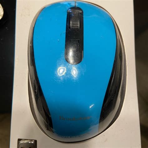 Brookstone Computers Laptops And Parts Brookstone Wireless Ergonomic Pc Mouse Blue This Is
