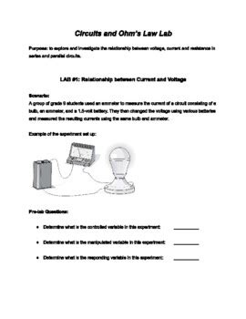Ohm S Law And Circuit Series And Parallel Lab By JI HOON KIM TPT