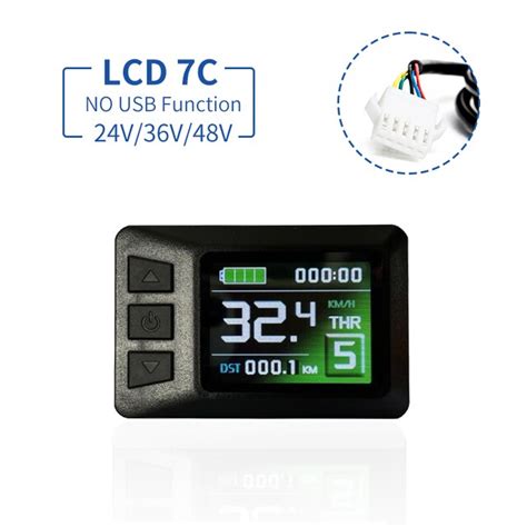 Kt Ebike Display Lcd7c Tft 24v 36v 48v Electric Bi Grandado
