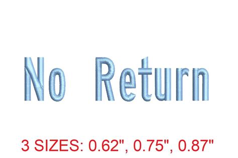 No Return Font Creative Fabrica