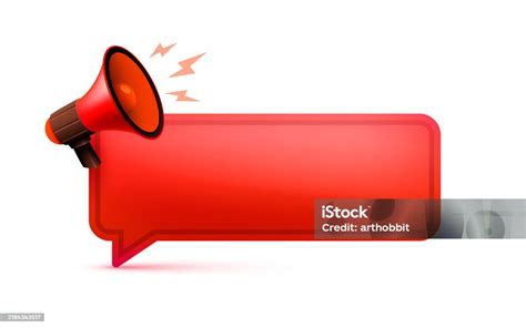 확성기 메시지 3d 아이콘 음성 채팅 벡터 일러스트 레이 션 0명에 대한 스톡 벡터 아트 및 기타 이미지 0명 3차원 형태 개념 Istock