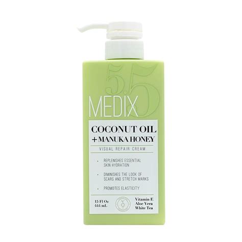 상품 상세보기 Medix 55 메딕스 55 코코넛 오일 마누카 꿀 바디크림 444 Ml Coconut Oil Manuka Honey Body