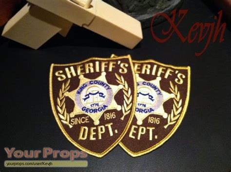 The Walking Dead Sheriffs Dept Shoulder Patches Replica Tv Series Prop