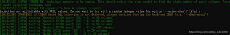 Sqlmap过sqli Labs靶场 1 10关sql第十关sqlmap Csdn博客