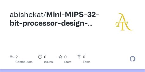 GitHub Abishekat Mini MIPS Bit Processor Design Based On RISC V Architecture