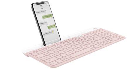 LOGITECH K580 SLIM MULTI DEVICE WIRELESS KEYBOARD PINK