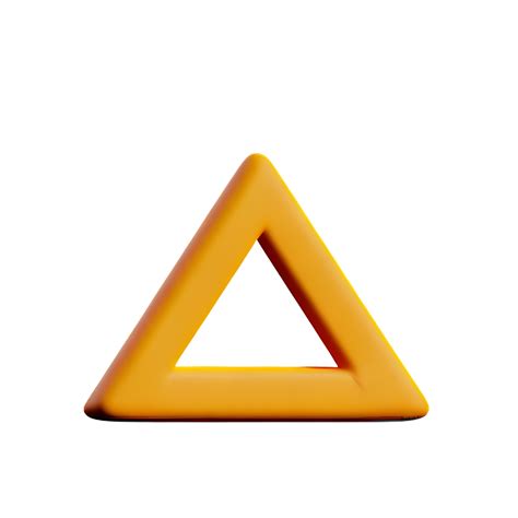 Triangle 3d Rendering Icon Illustration 28606099 Png