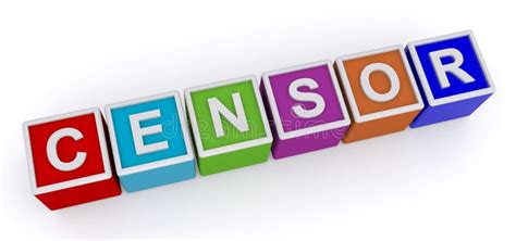 Censor Word Block Stock Illustration Illustration Of Block 181306353