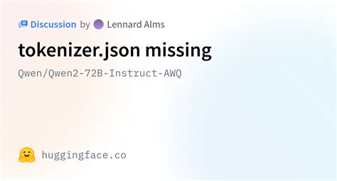 Qwen Qwen B Instruct AWQ Tokenizer Json Missing