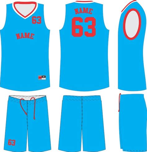Premium Vector Basketball Uniform Shorts Template For Basketball Club