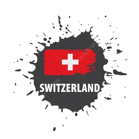 Vector Illustration Of Swiss Flag Against White Background Vector Banner Identity Continent