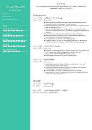 10 Payroll Manager Resume Examples That Work