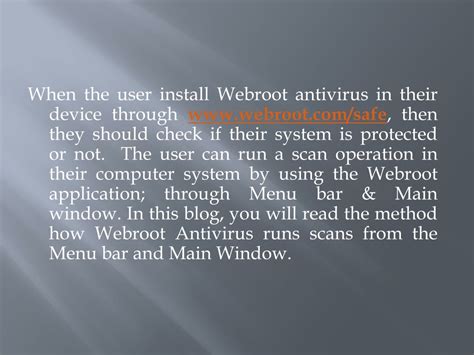 PPT How To Webroot Antivirus Software Works For Your Device PowerPoint Presentation ID 10823762