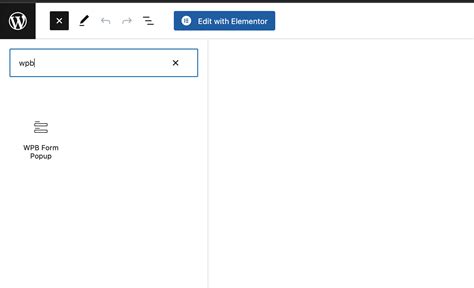 showing a popup using gutenberg block wpbean documentation