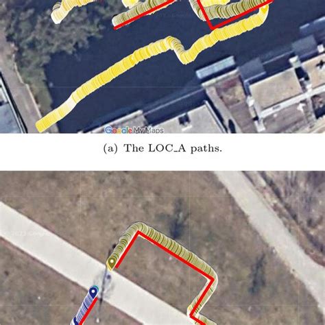 The Red Lines Represent The Actual Paths Whereas The Trajectories Of