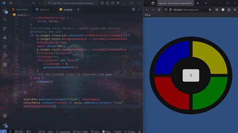 Naeucode Day 33 Simon Game App Using Html Css And Javascript No Talking Youtube