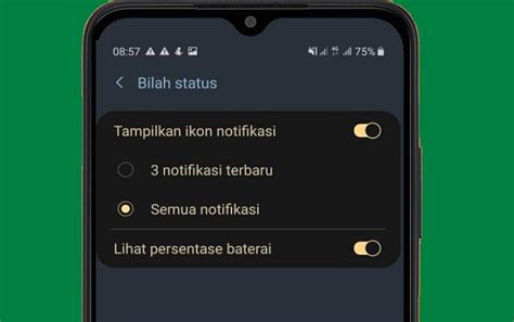 Cara Menampilkan Persentase Baterai Samsung Di Bilah Status Polahp