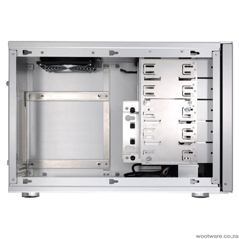 Lian Li PC Q A Silver Mini Q Mini ITX Mini DTX Desktop Chassis Wootware