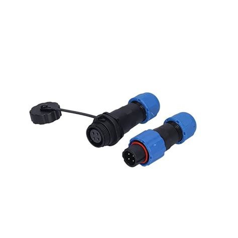 Sp13 4 Pin Aviation Connector Socket Ip68 Waterproof Plug And Socket Inline Connector For