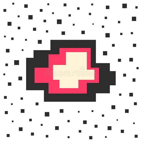 Vector Pixel Speech Bubble Message Box With Space For Text Stock Illustration Illustration Of