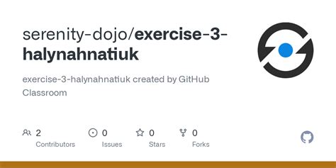 Github Serenity Dojoexercise 3 Halynahnatiuk Exercise 3 Halynahnatiuk Created By Github