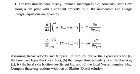 Solved For Two Dimensional Steady Laminar Incompressible