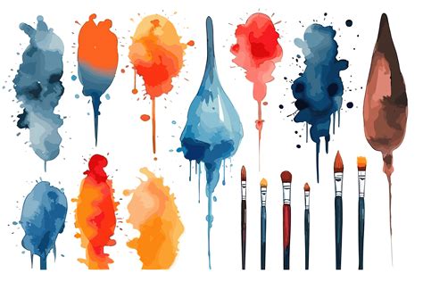 Set Of Watercolor Blobs Graphic By Saydurf · Creative Fabrica