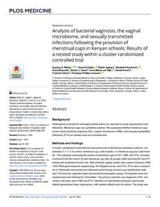 Analysis Of Bacterial Vaginosis The Vaginal Microbiome And Sexually Transmitted Infections